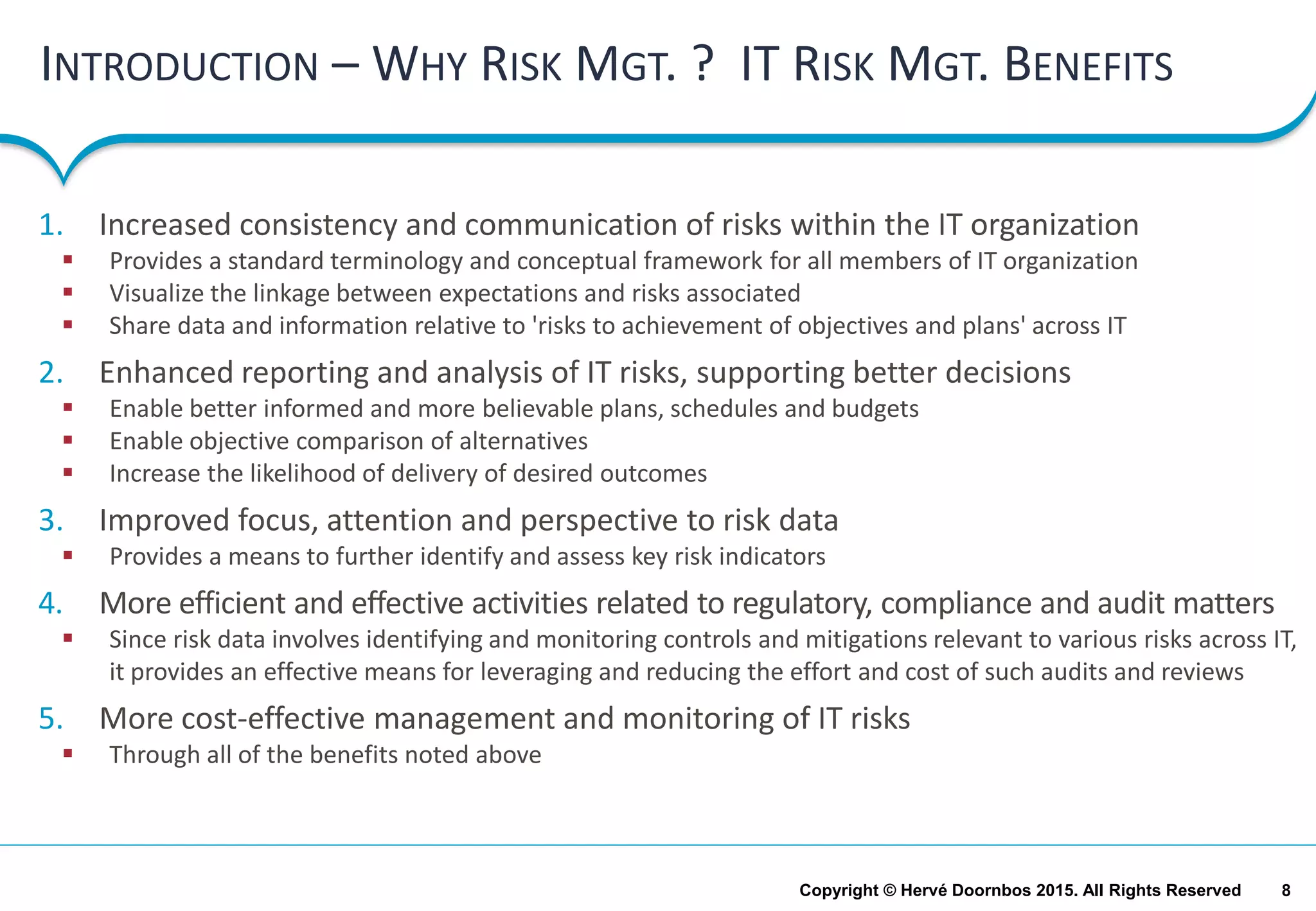 Management of Risk and its integration within ITIL | PPT