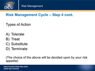 Risk Managment Training - Theory and Practice | PDF