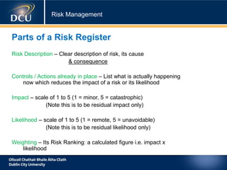 Risk Managment Training - Theory and Practice | PDF