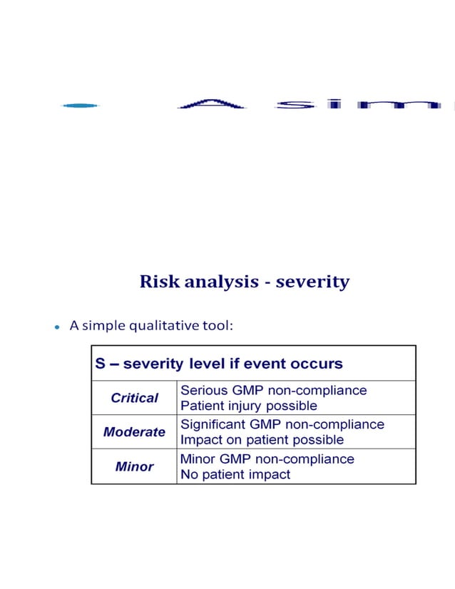 Risk minor major critical | DOC