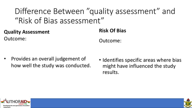 Risk of Bias Assessment in Systematic Reviews | PDF | Educational ...