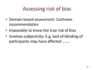 Risk of bias in systematic review | PPTX