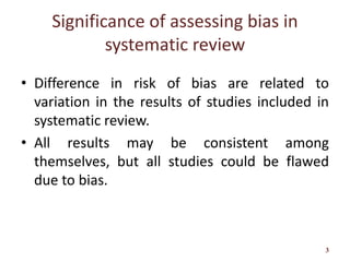 Risk of bias in systematic review | PPTX