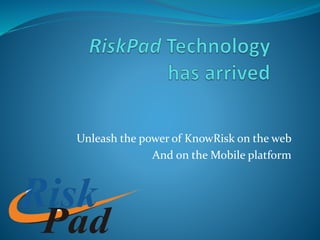 Risk Pad PowerPoint Presentation | PPT