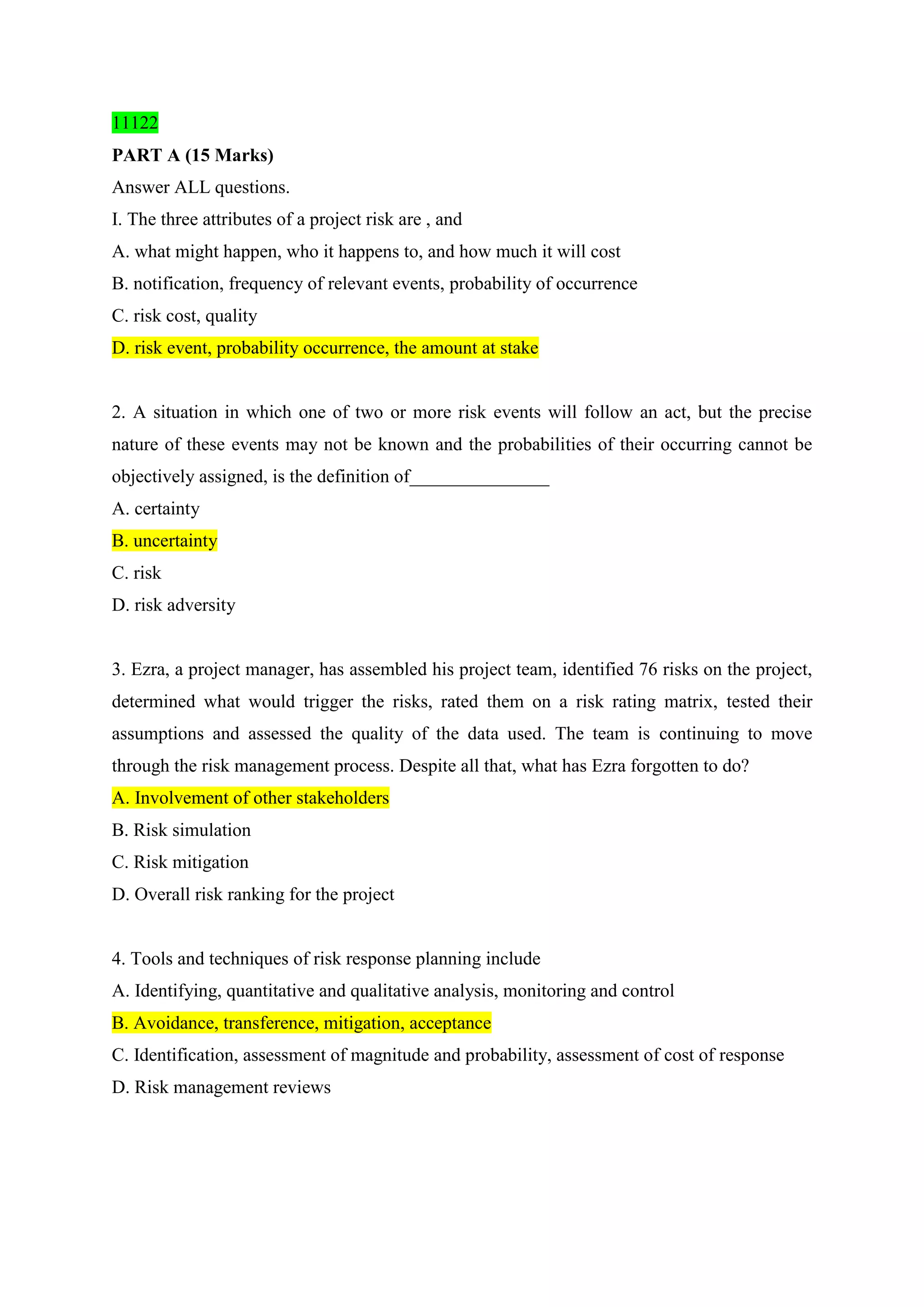 Risk management paper | PDF