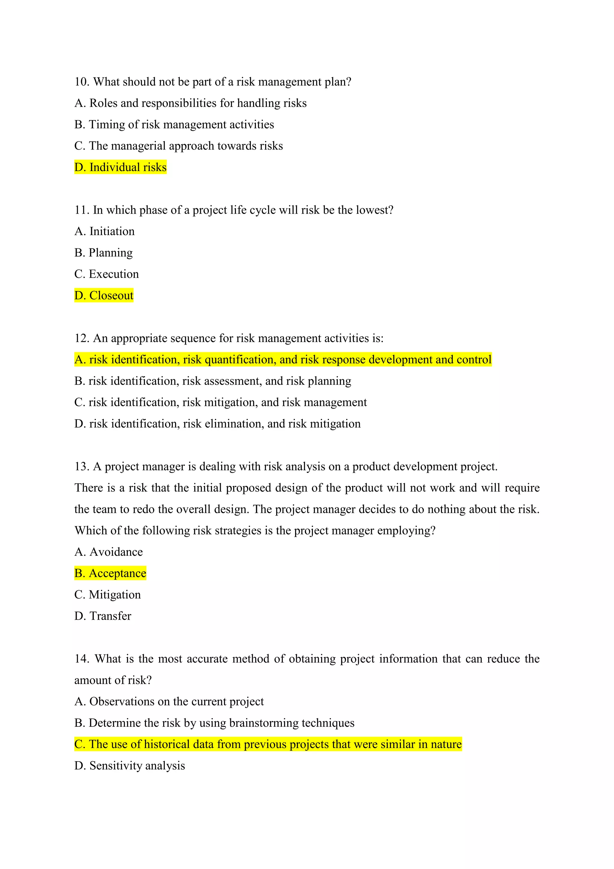 Risk management paper | PDF