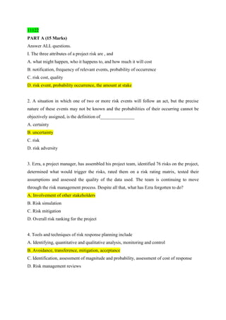 Risk management paper | PDF