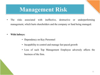 Risk perceprtion of ads of infosys | PPTX | Stocks and Bonds | Personal ...