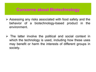 Risk perception in Agriculture Biotechnology | PPT