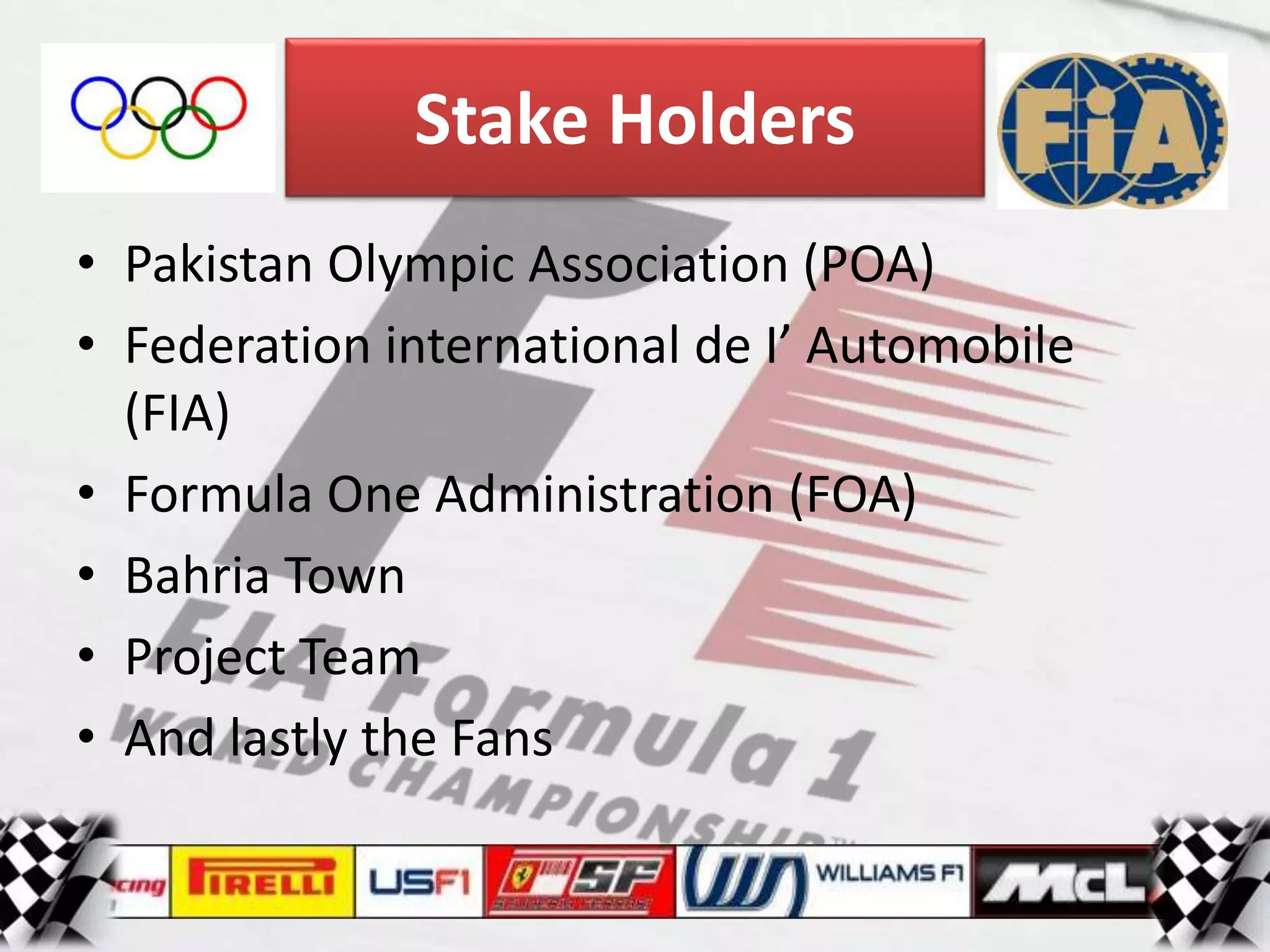 Formula F1 Project Management | PPTX