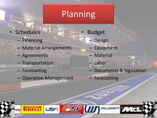 Formula F1 Project Management | PPTX