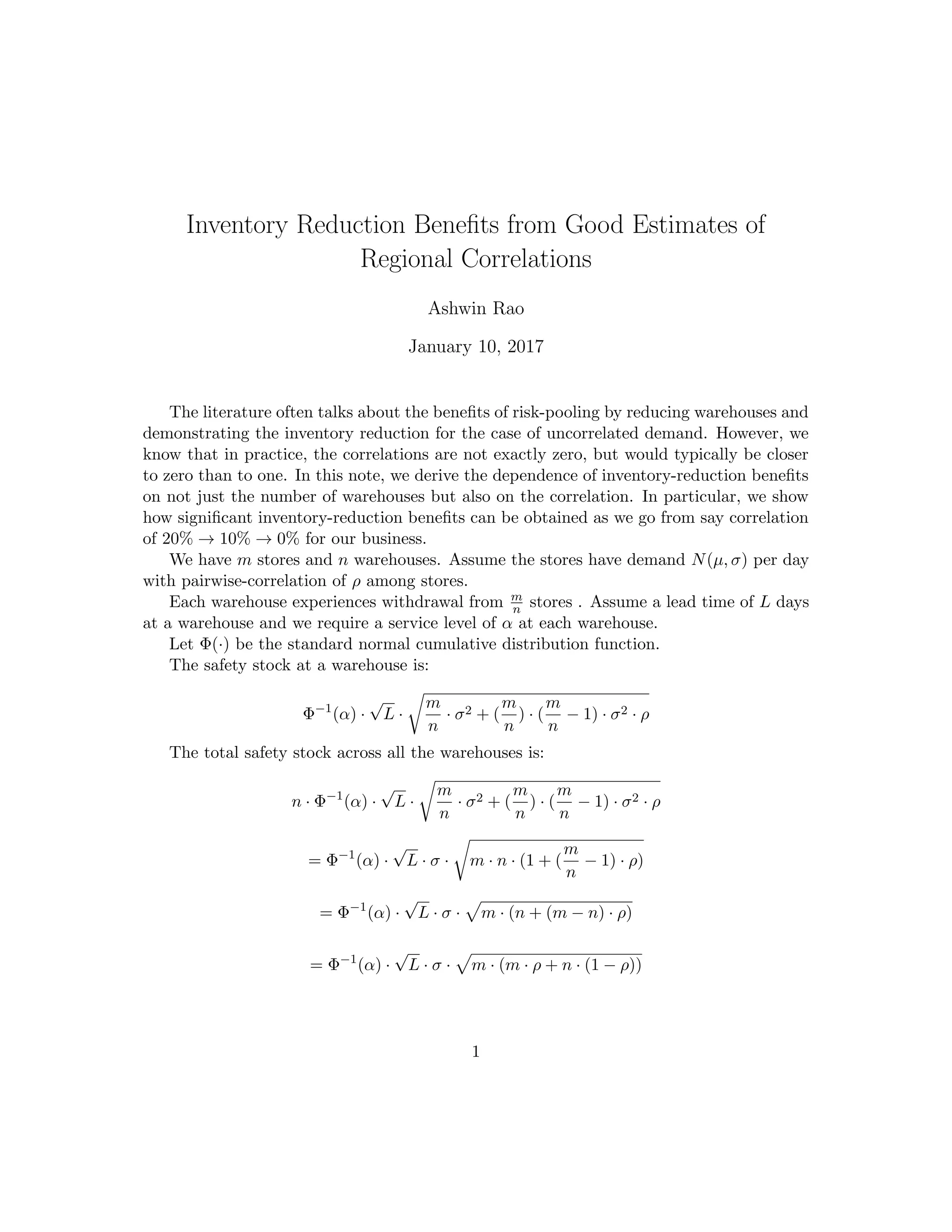 Risk Pooling sensitivity to Correlation | PDF