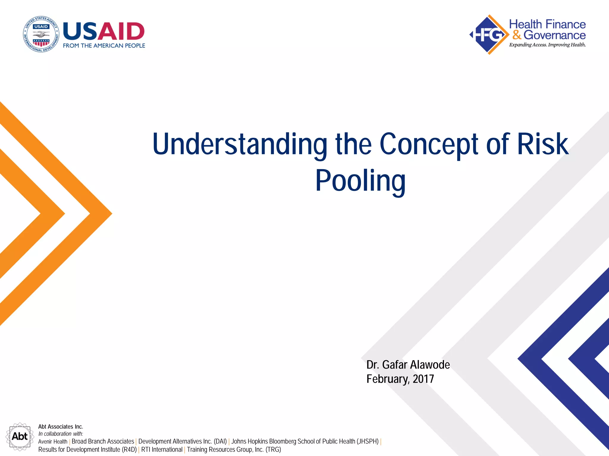 Understanding the Concept of Risk Pooling - Alawode | PDF | Health ...