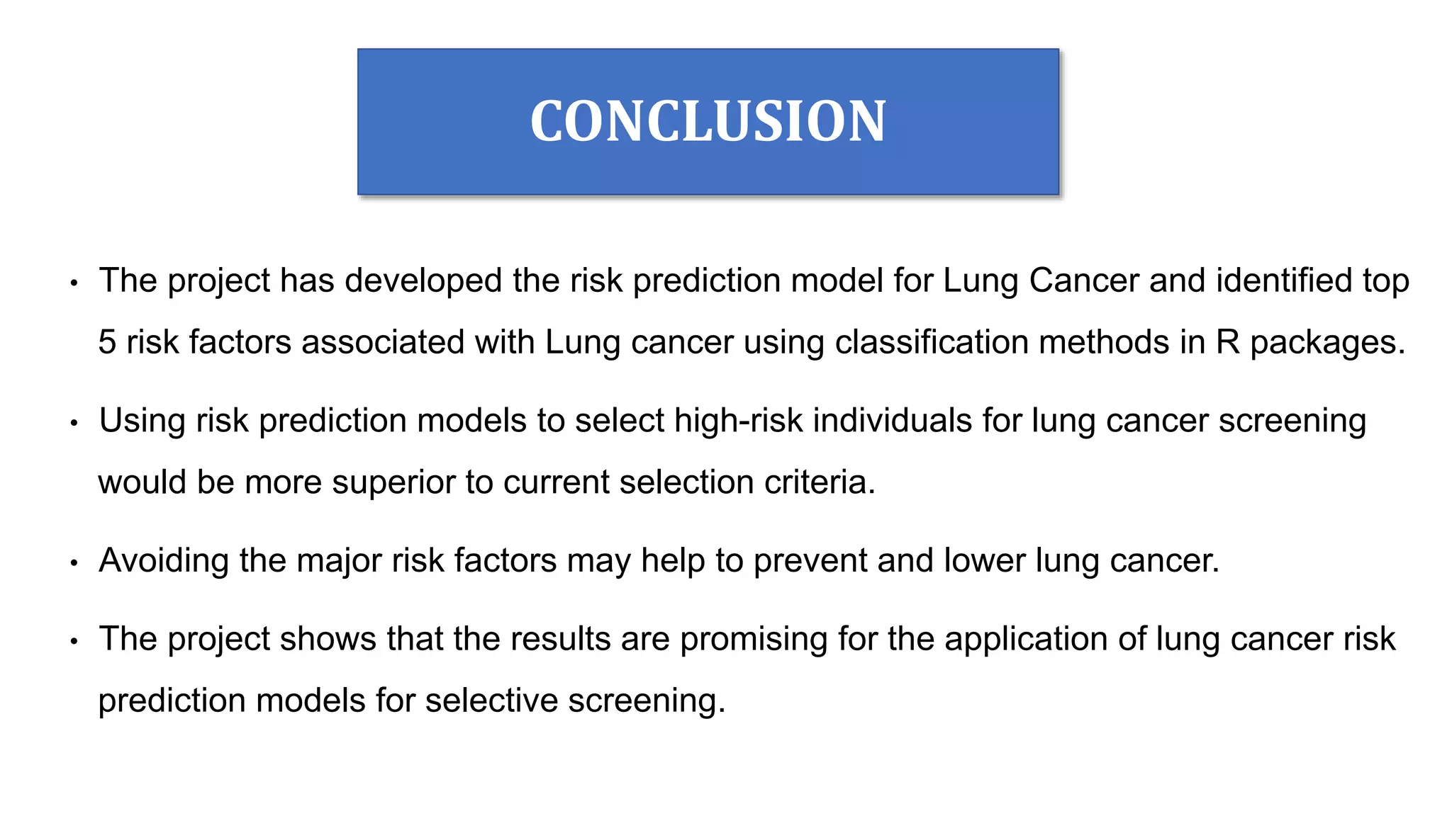 Lung Cancer Risk Prediction Models | PPTX
