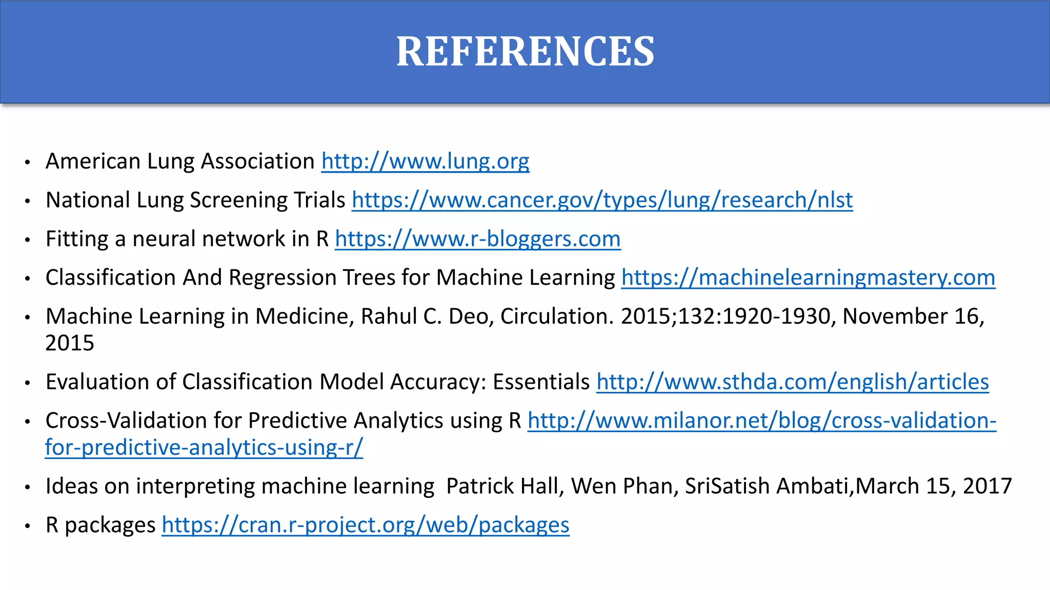 Lung Cancer Risk Prediction Models Ppt
