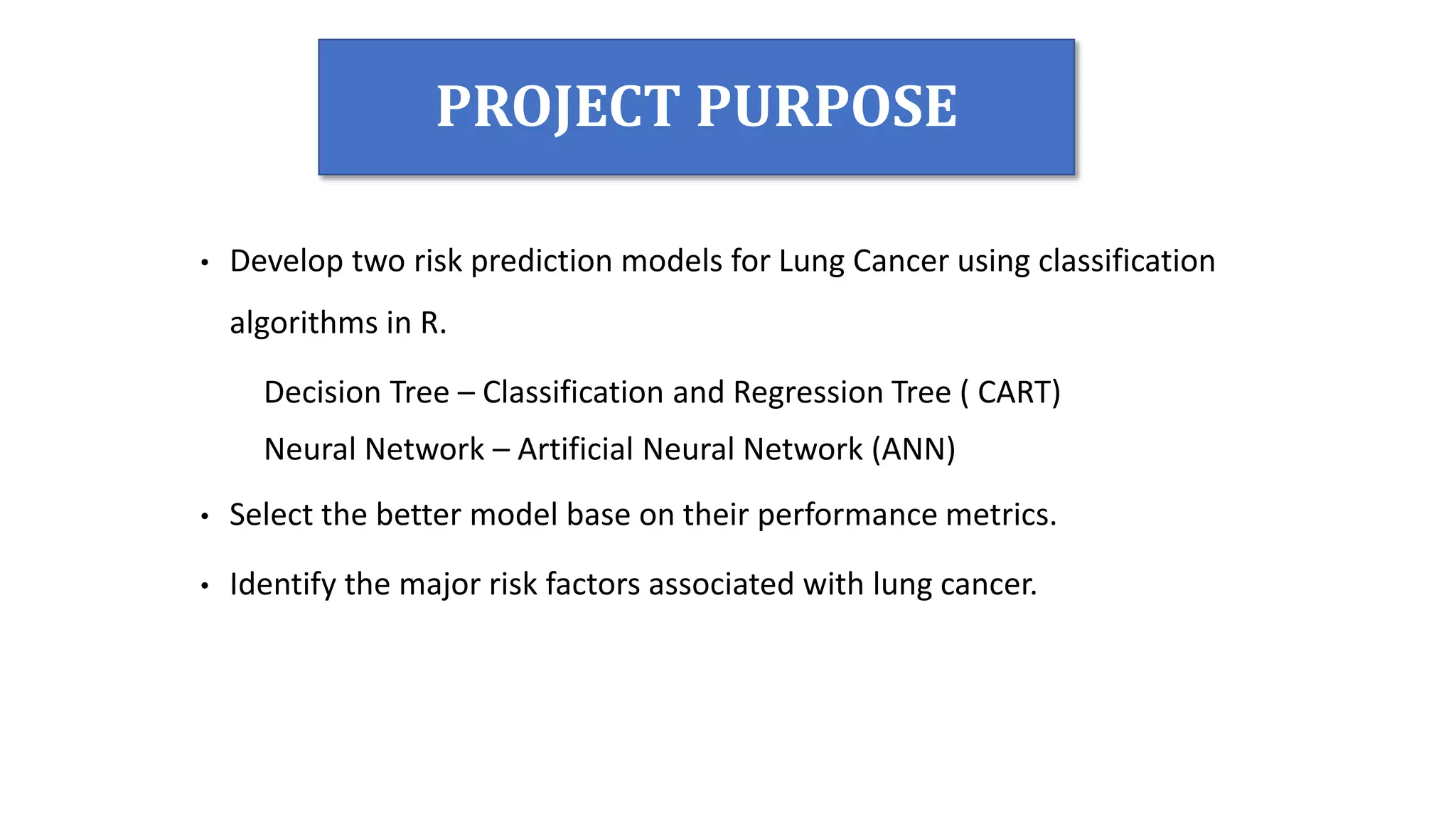 Lung Cancer Risk Prediction Models | PPTX