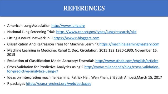 Lung Cancer Risk Prediction Models | PPT