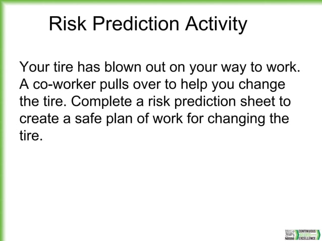 Risk Prediction Training Powerpoint Slides Ppt