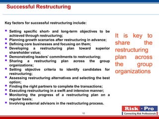 Risk pro corporate restructuring 2013 | PDF | Management Consulting ...
