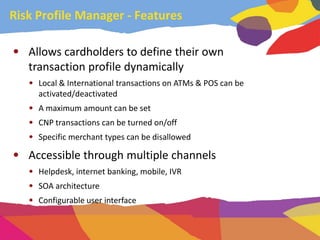 Risk Profile Manager | PPTX