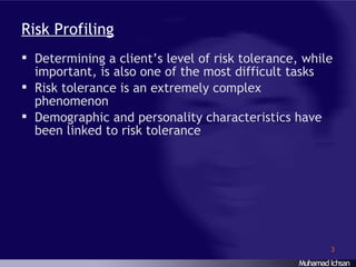 Risk Profiling | PPT