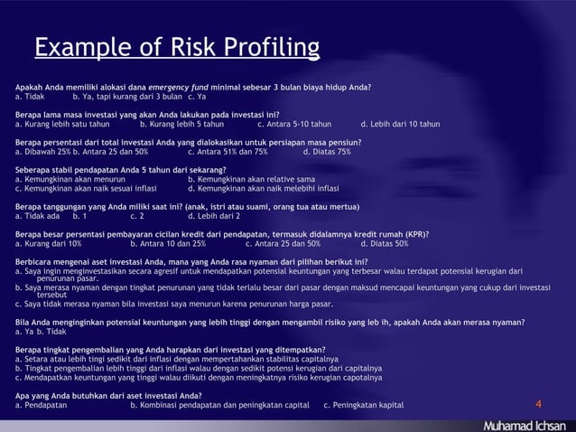 Risk Profiling | PPT