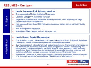Riskpro information risk management 2013 | PPT