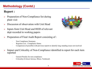 Riskpro Legal And Compliance Audits | PPT