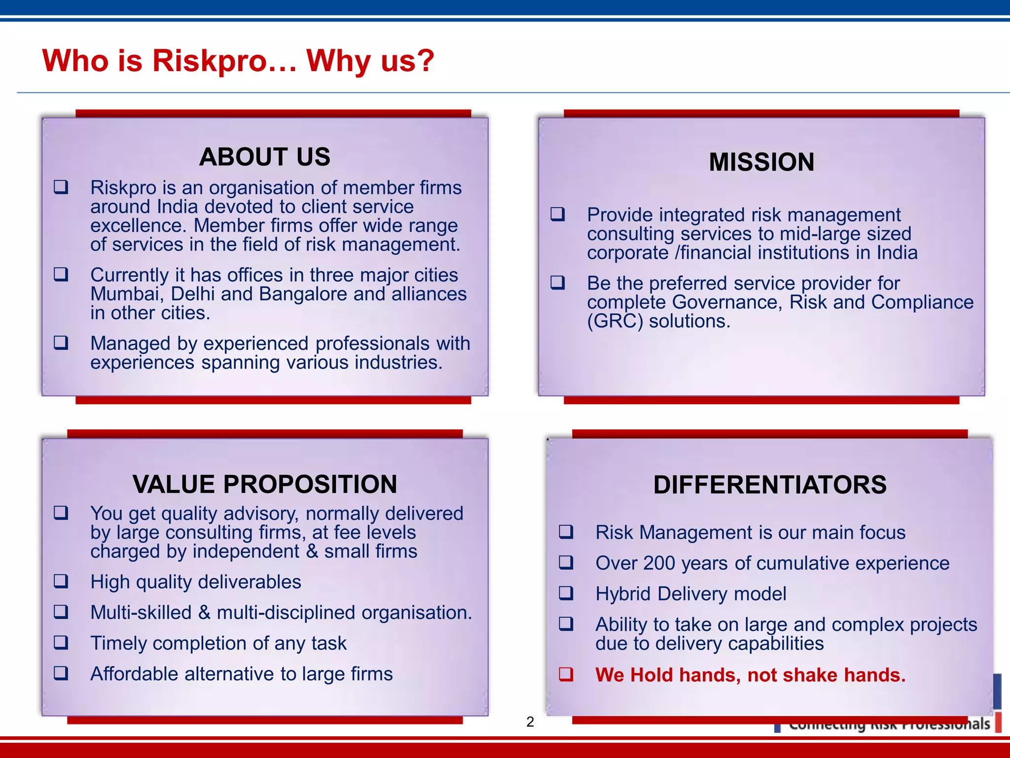 Riskpro organisation | PDF