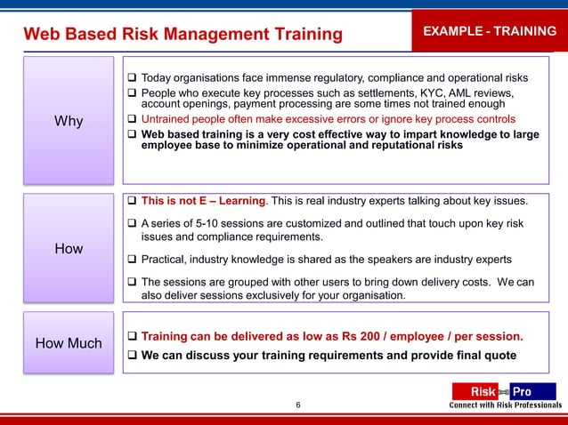 Riskpro - Operational Risk Management | PPT