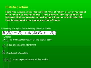 Risk&return | PPT