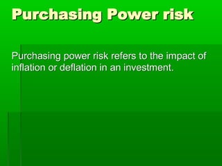 Risk&return | PPT