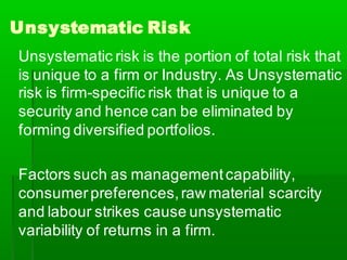 Risk&return | PPT