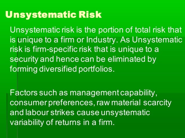 Risk&return | PPT