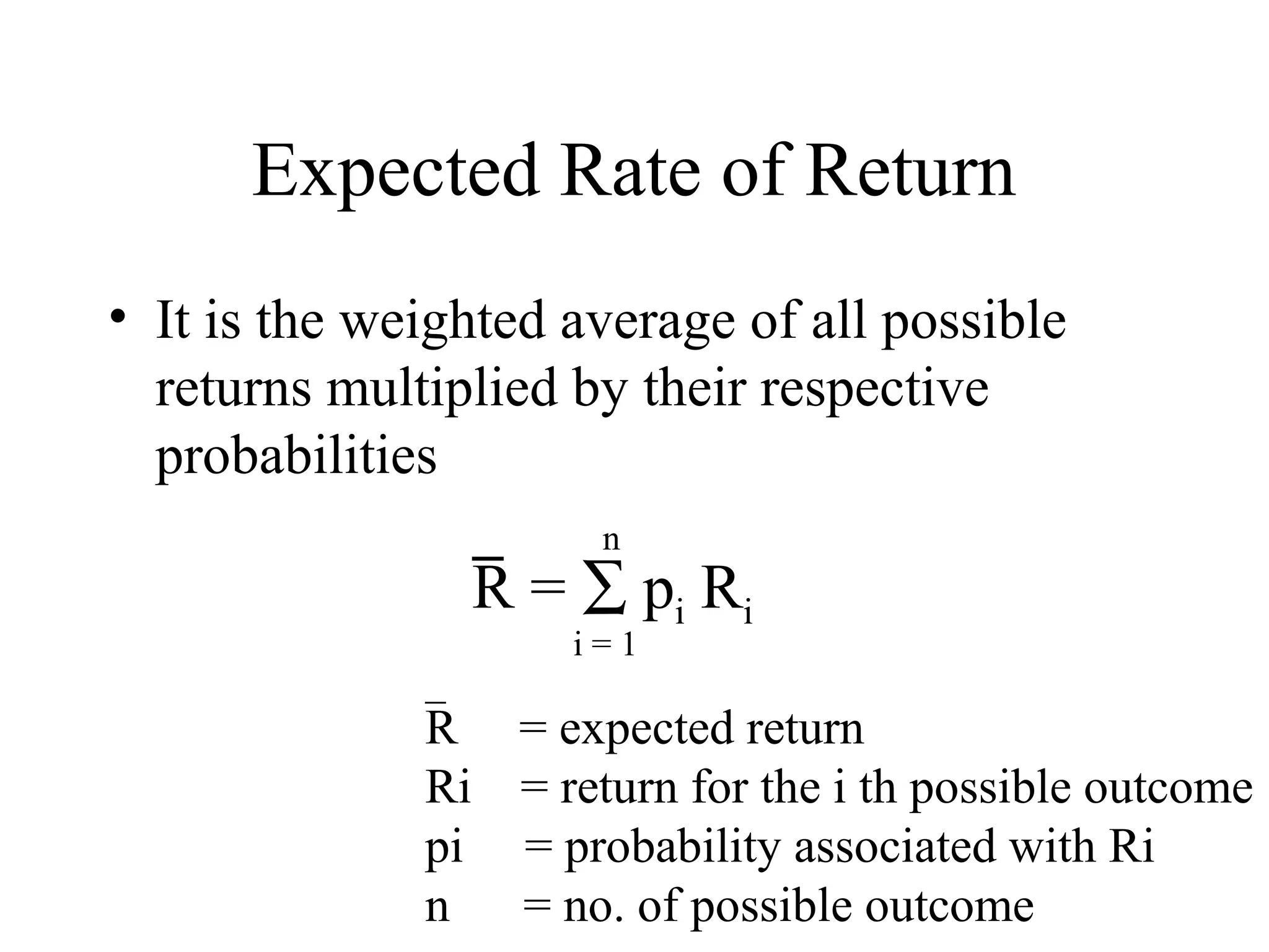 Risk & return (1) | PPT