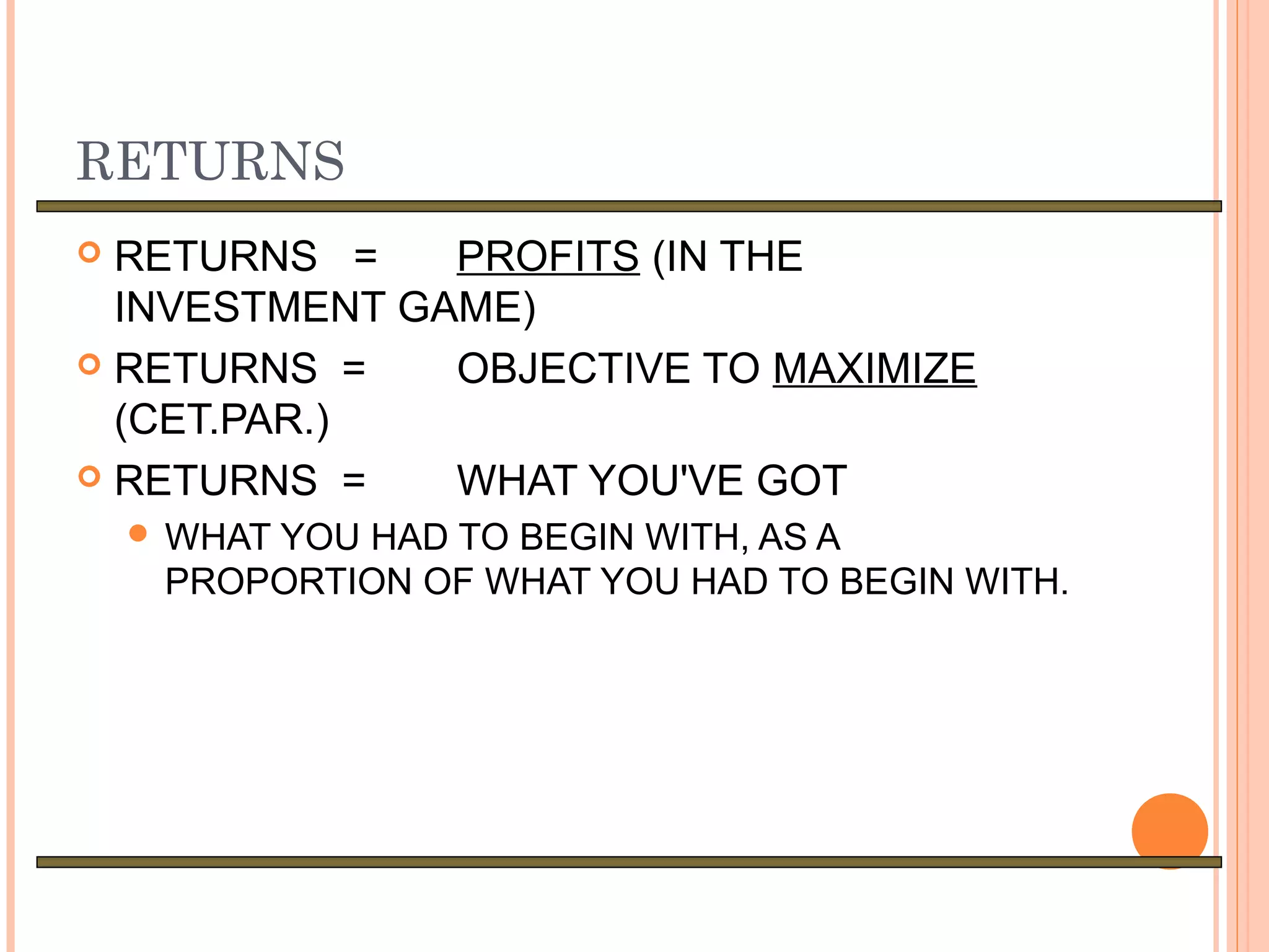 Risk, return, and portfolio theory | PPT