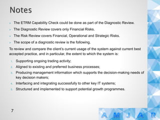 Risk review v diagnostic review | PPTX