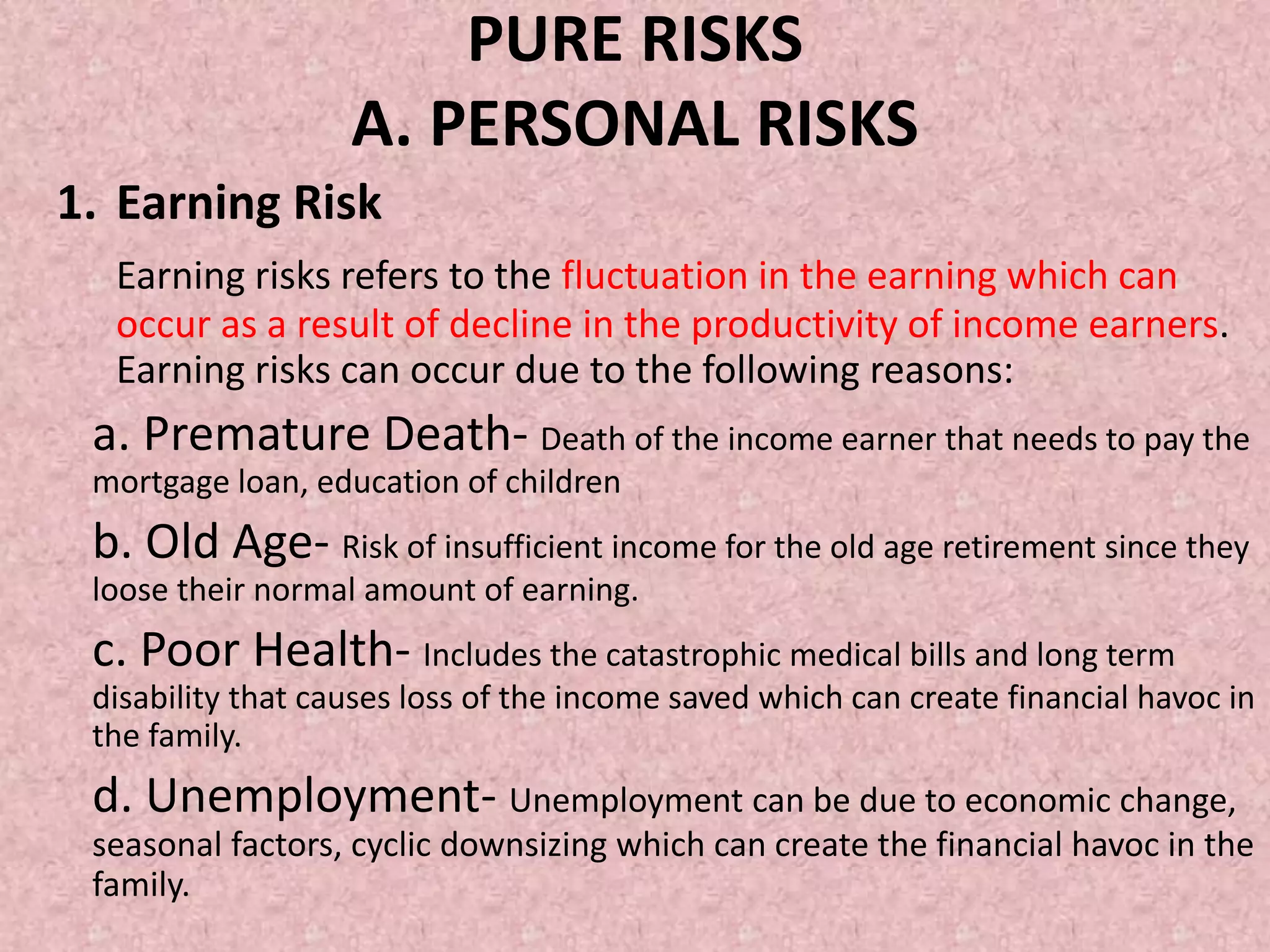 RisK, RiSk MaNaGeMeNt & EnterPRise RisK ManaGemeNT | PPTX