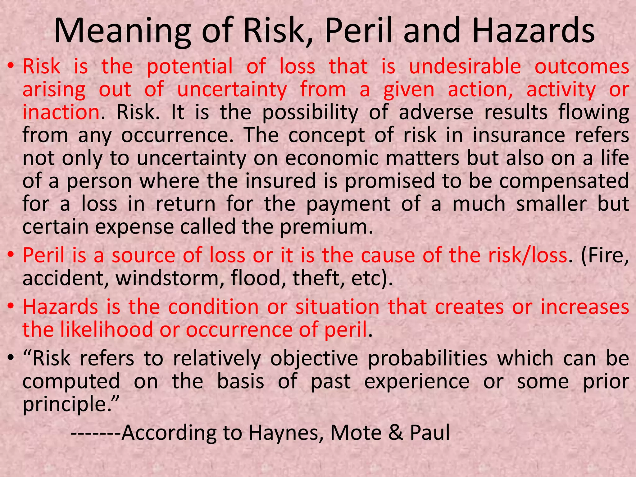 RisK, RiSk MaNaGeMeNt & EnterPRise RisK ManaGemeNT | PPTX