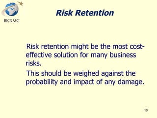 Risks and TCoR | PPT | Business | Business and Finance