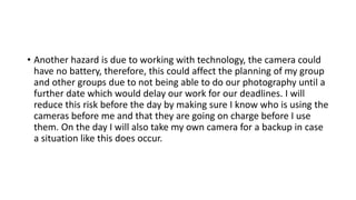 Risks assessment – tv studio | PPT