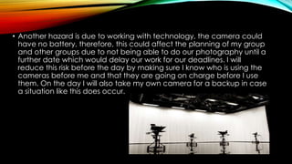 Risks assessment – tv studio | PPT