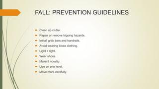 Risks associated with home safety (1) | PPTX