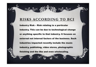 Risks in Business | PPT