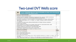 Risk Severity scoring of PE & DVT.pptx | Blood Disorders | Diseases and ...