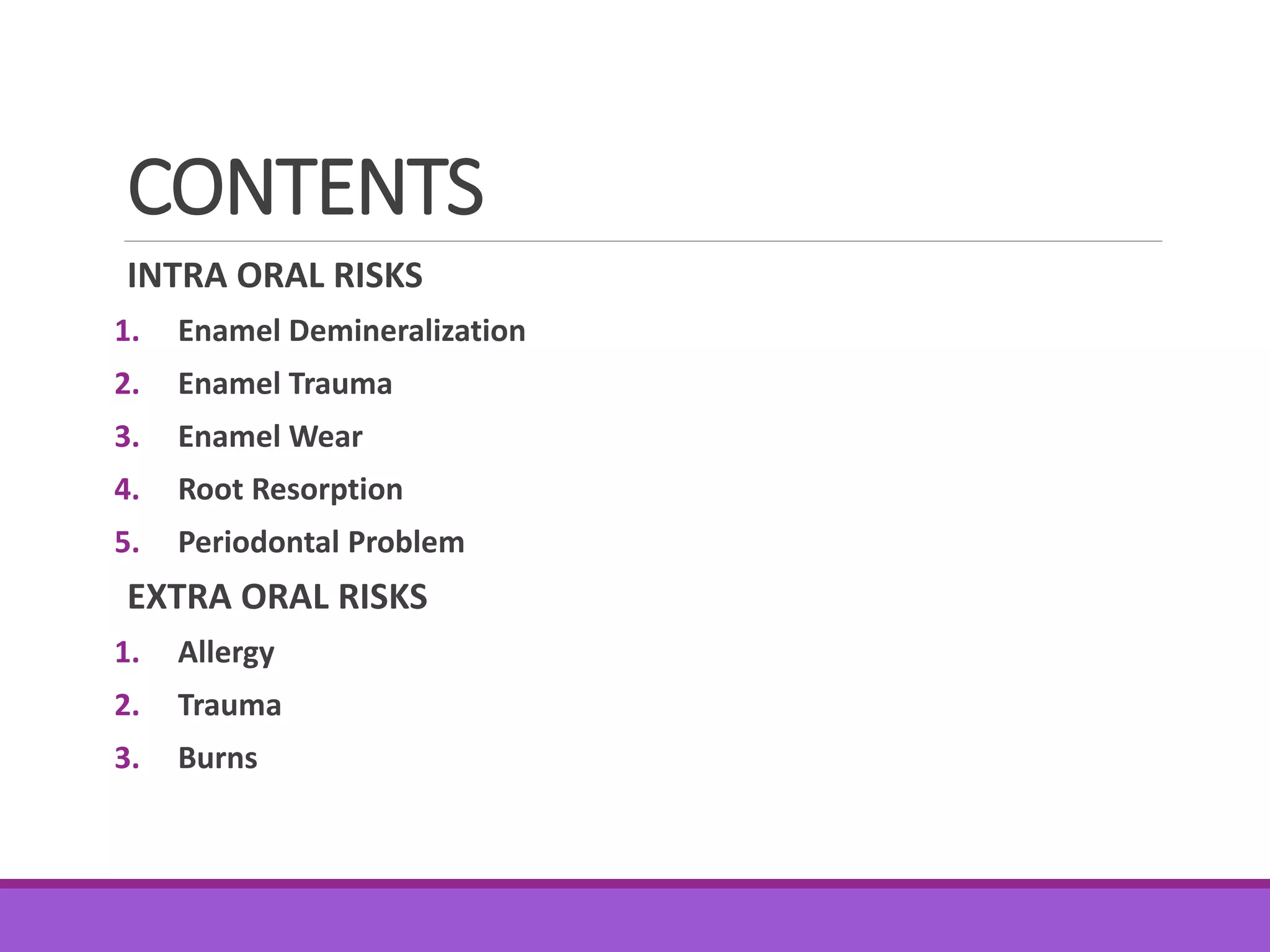 Risks in Orthodontic Treatment | PPTX