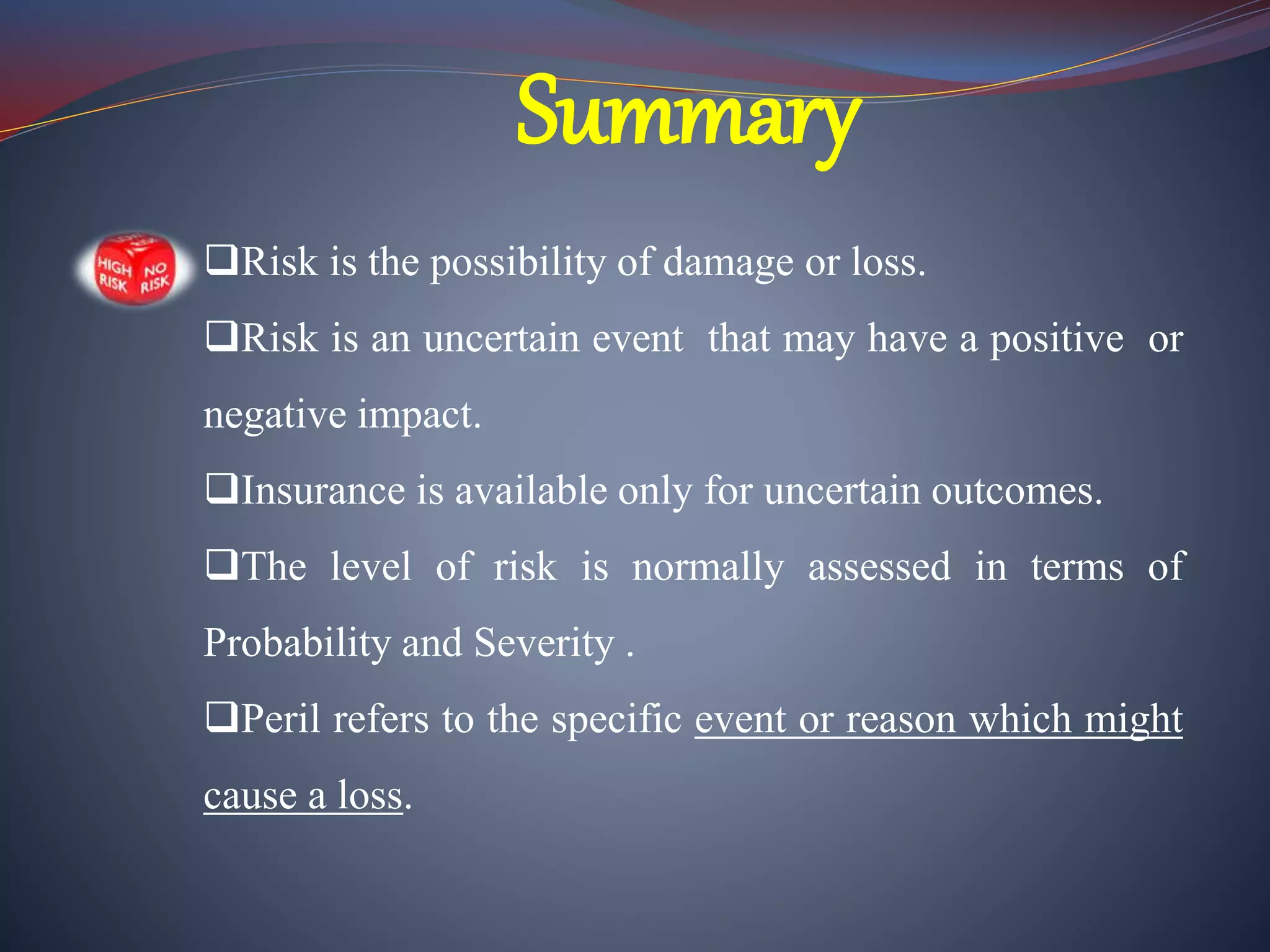 Risks & its types | PPTX