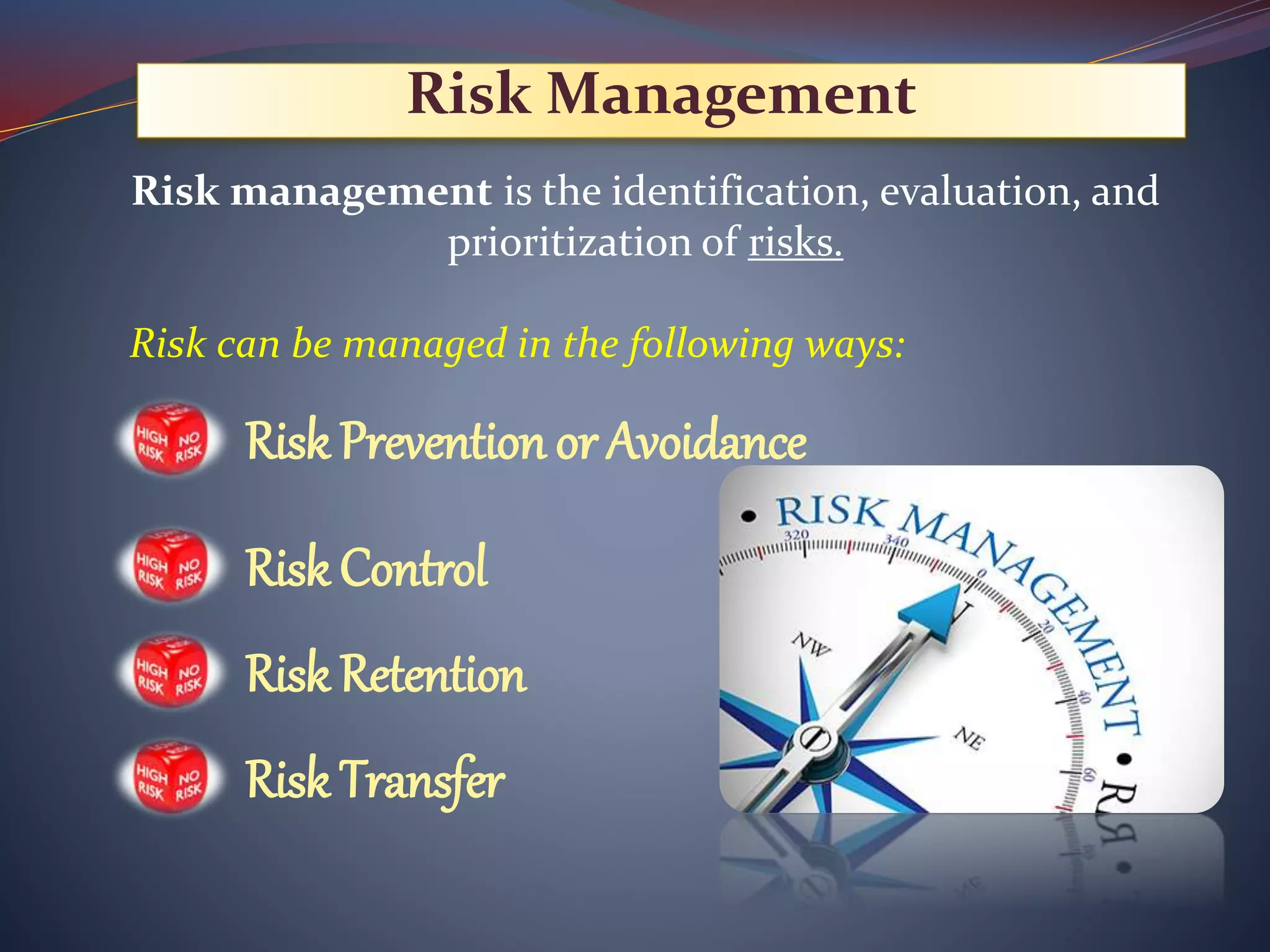 Risks & its types | PPTX