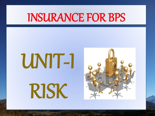 Risks & its types | PPTX | Home Insurance | Insurance