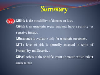 Risks & its types | PPTX